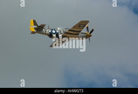 P51 Mustang performing aerobatic routine Stock Photo - Alamy