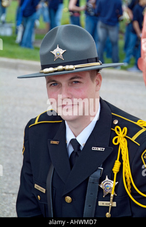 Portrait of a Deputy Sheriff in their honor guard uniform Stock Photo ...