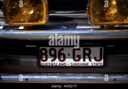 Car number plate Queensland Australia Stock Photo: 10452399 - Alamy