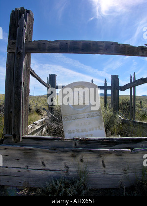 Cemetery Bannack Ghost Town Montana USA Stock Photo - Alamy