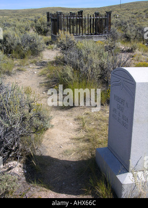 Cemetery Bannack Ghost Town Montana USA Stock Photo - Alamy