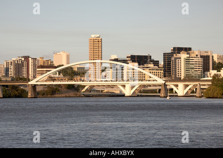 Brisbane River and Merivale Bridge, Brisbane, Queensland, Australia ...