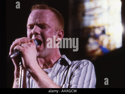 BRONSKI BEAT - UK pop group with Jimmy Sommerville in white trousers ...