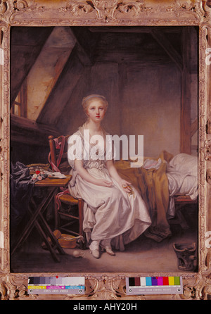 *The Complain of the Watch* by Jean-Baptiste Greuze is an 18th-century ...