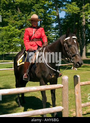 Female RCMP Mountie riding a horse during a musical ride ceremony Stock ...