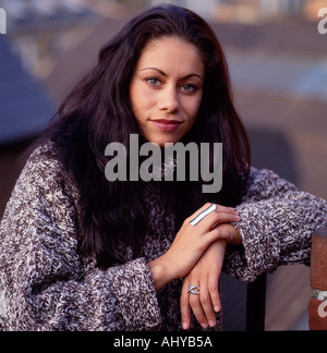 The British singer Dina Carroll in London in England in Great Britain ...