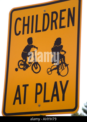 children playing road signs warning triangles designed by children kids ...