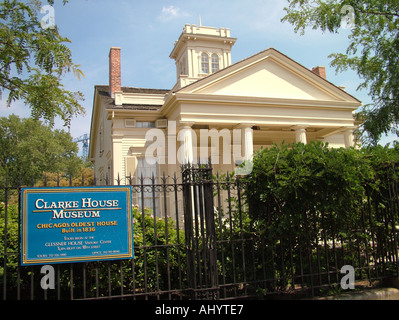 BUILDINGS Chicago Illinois Clarke House oldest house in Chicago built ...