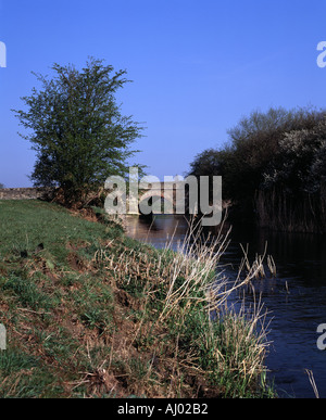 River Great Ouse and the bridge at Turvey Bedfordshire Stock Photo - Alamy