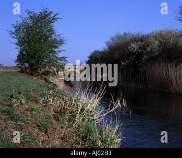 River Great Ouse and the bridge at Turvey Bedfordshire Stock Photo - Alamy