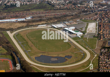 Aerial view of Wolverhampton Racecourse Stock Photo - Alamy