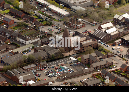 Aerial view of the Redhouse Glassworks Wordsley England Stock Photo - Alamy