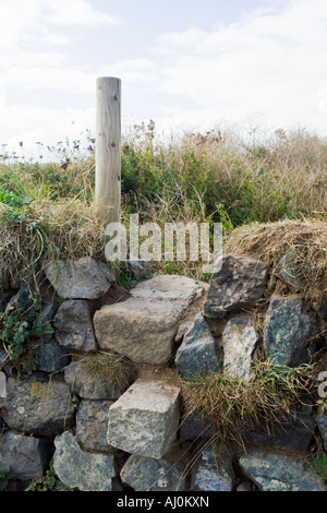 Old stone Cornish stile Stock Photo - Alamy