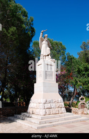 Israel Carmel mountain the statue of Elijah at the highest peak of Mt ...