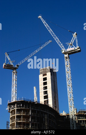 Altolusso tower Cardiff Wales UK, facade of the New College tall high ...