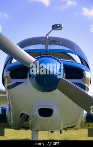 The front of an aircraft in close up. Horizontal image Stock Photo - Alamy