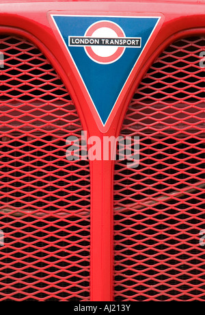 Close-up of red bus Stock Photo - Alamy