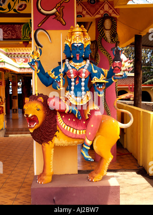 Medine Mauritius Durga Statue in Tamil Hindu Temple for Sugar Workers ...