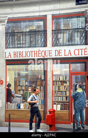 Presque Ile fresco of a library Stock Photo - Alamy