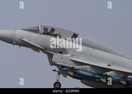 Eurofighter Typhoon modern military interceptor aircraft cockpit canopy ...
