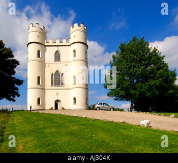 Haldon Belvedere triangular tower near Exeter in Devon, England, also ...