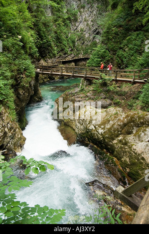 Bled lake and ravine Stock Photo - Alamy