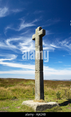 Young Ralphs Cross symbol of the North York Moors NP Westerdale Moor ...
