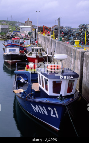 fishing harbour Berneray, Outer Hebrides Stock Photo - Alamy