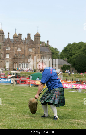 strongman competitor at the Glenarm Castle International Highland Games ...