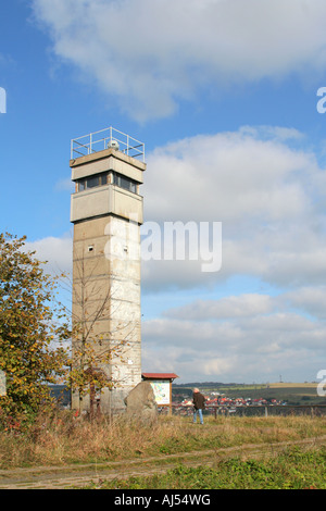 checkpoint, former border crossing, control zone, fence, German ...