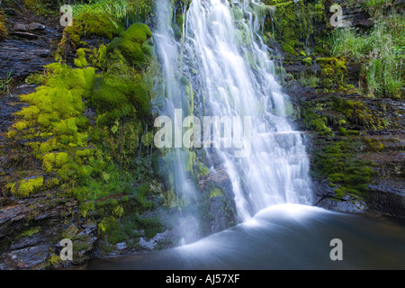 Swimmer Gill Beck And Picturesque Waterfalls Near Keld On The River ...