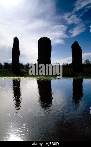 Alignment of the Ballymeanoch Standing Stones Stock Photo - Alamy