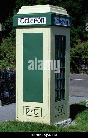 Traditional Irish telephone booth in Cong, County Mayo, Ireland ...