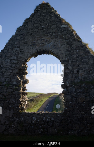 Stock Photo of Dunluce Castle Cemetery Stock Photo - Alamy