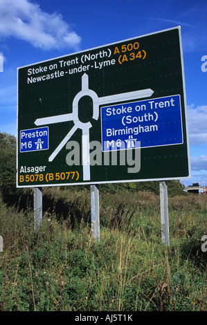 Stoke-on-Trent Road Sign Stock Photo - Alamy