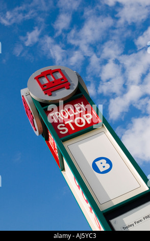 Stock Photo of Trolley Stop Knoxville TN USA Stock Photo - Alamy