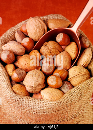 SACK OF MIXED NUTS Stock Photo - Alamy