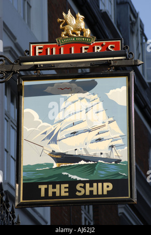 The Ship public house sign Wardour Steet London Stock Photo - Alamy