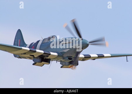 Griffon engined Spitfire with Contra-rotating propellers Duxford ...