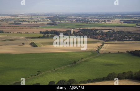 aerial view of Southrepps Village Norfolk Stock Photo - Alamy