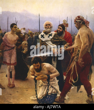 Ilya Repin - Saint Nicholas of Myra Saves Three Innocents from Death ...