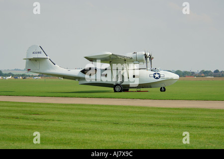 Catalina flying boat at RAF Duxford imperial war museum Stock Photo ...