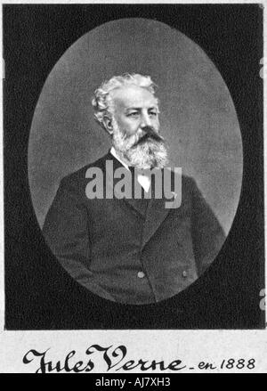 Jules Verne, French adventure and science fiction author, late 19th ...