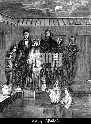 Baptism by Total Immersion Stock Photo - Alamy