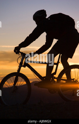 Mountain Biking, California, Cycling, Sunset Stock Photo - Alamy