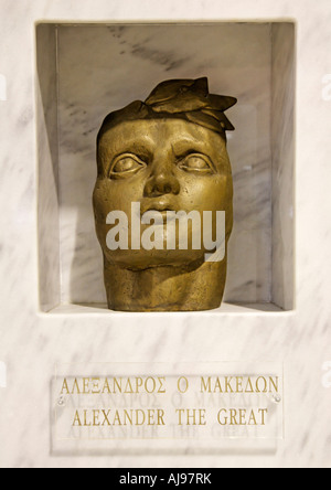 Bust Of Alexander The Great Alexandroupolis Greece Hellas Stock Photo ...