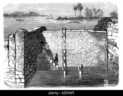 The Nilometer ancient water measuring device for calculating the depth ...