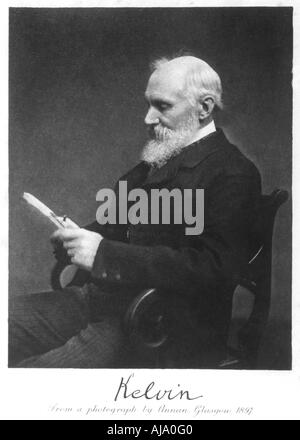 Lord Kelvin, Scottish mathematician and physicist, with his compass ...