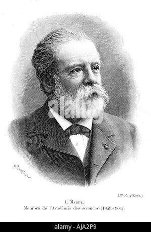 Etienne Jules Marey (1830-1903) French physiologist. Pioneer of ...