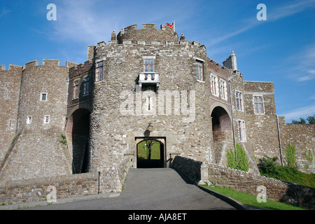 England, Dover castle. Constable's Gate, built by Hubert de Burgh in 1221, showing the inner ...
